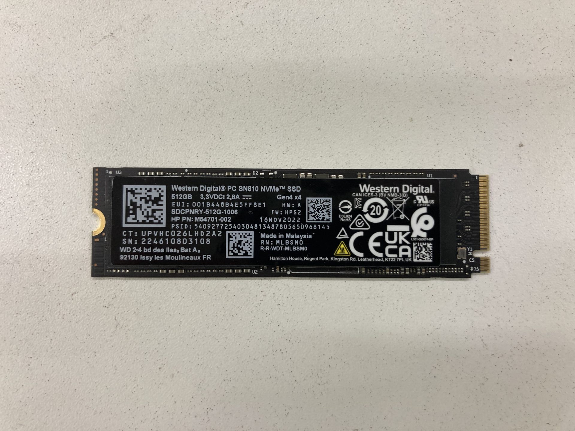 【データ復旧・データ復元成功実績】SSD WD SN810 512GB PC内蔵SSD、OS起動しない | 札幌でのデータの復旧なら技術力かつ ...